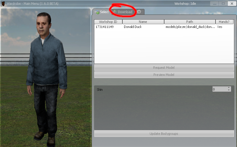 How to use !wardrobe for in-game player models! (wardrobe_usenewmenu 1 ...